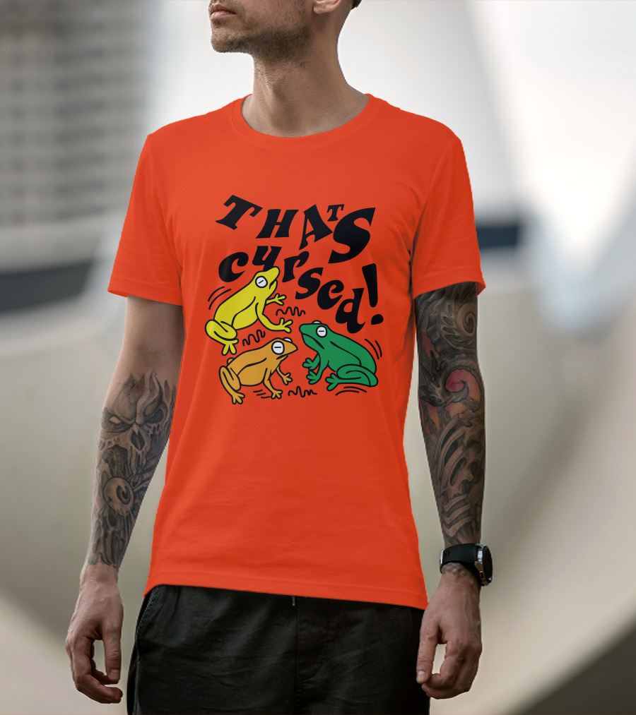 Benoftheweek Merch That’s Cursed Colorful Frogs T-Shirt