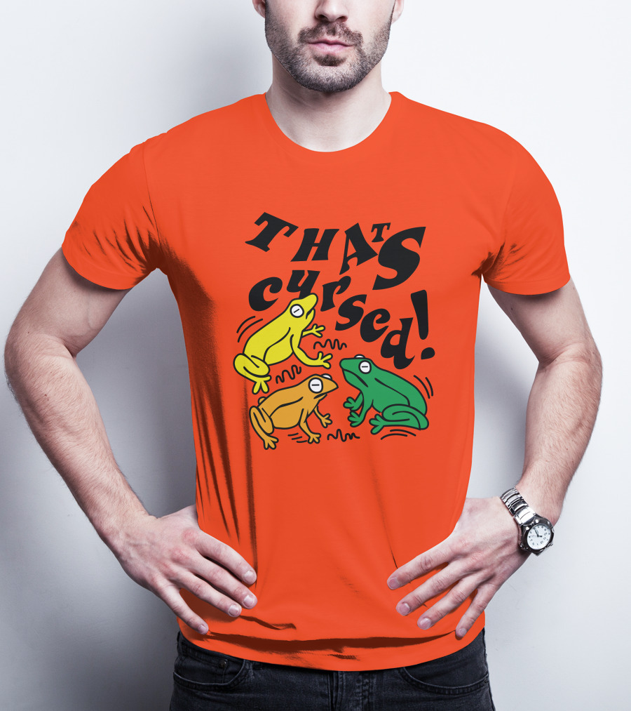 Benoftheweek Merch That’s Cursed Colorful Frogs T-Shirt