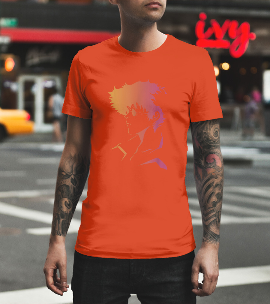 Cowboy Bebop Anime Character Silhouette T-Shirt
