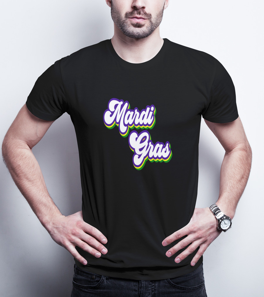 Mardi Gras Retro Vintage T-Shirt