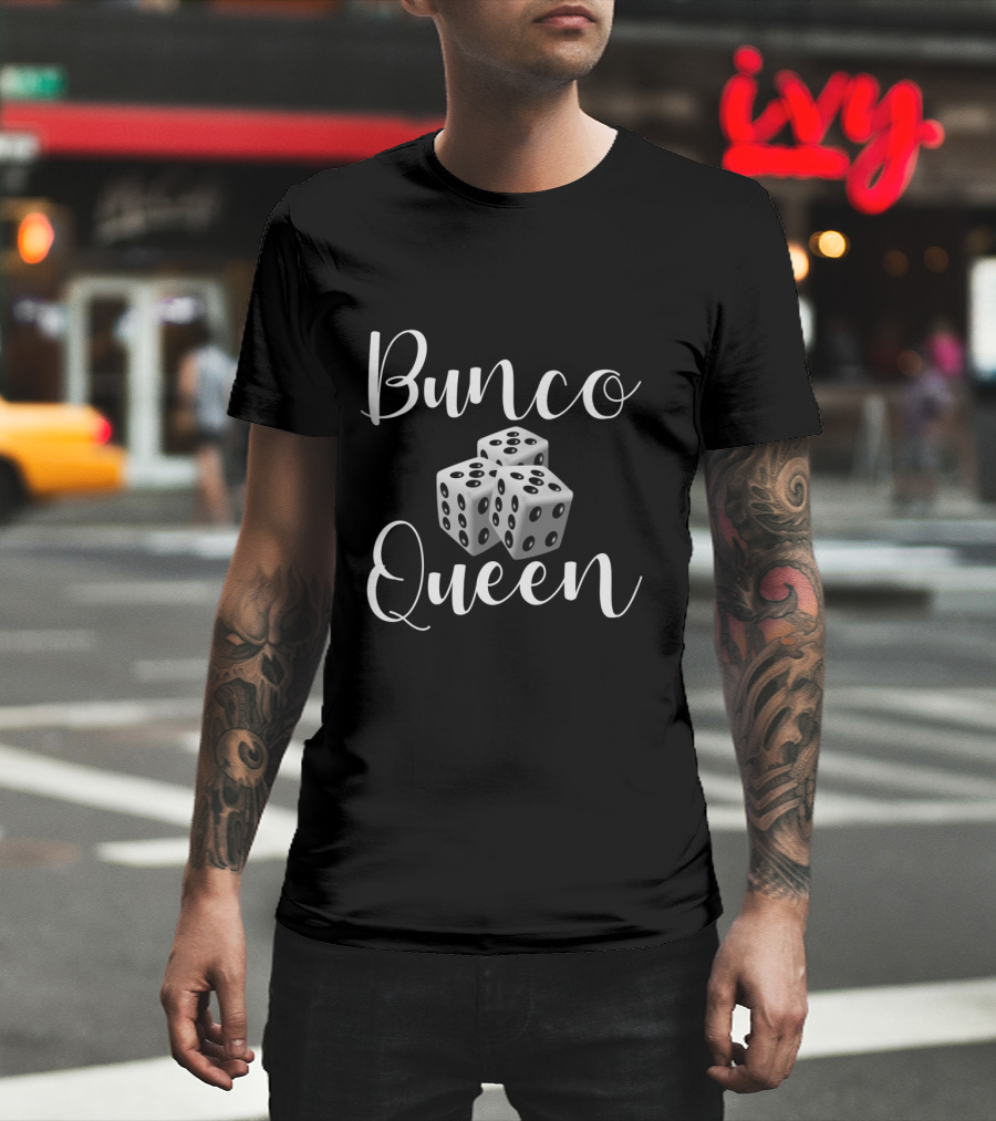 Bunco Queen Dice Mother's Day Game Women's Funny T-Shirt