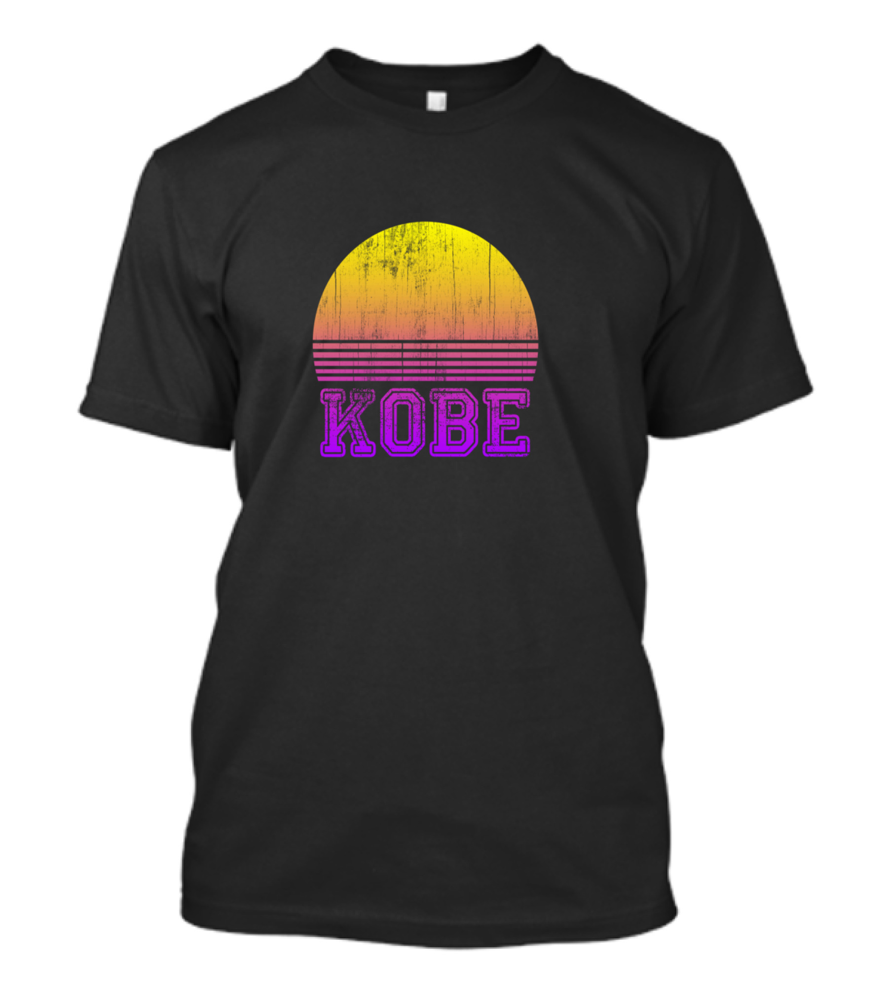 Kobe Distressed Sunset Japan Vacation T-Shirt