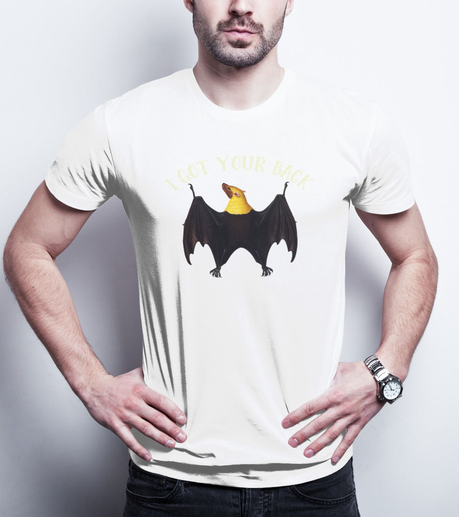 Wildlife Humor I Got Your Back Bat Hanging T-Shirt