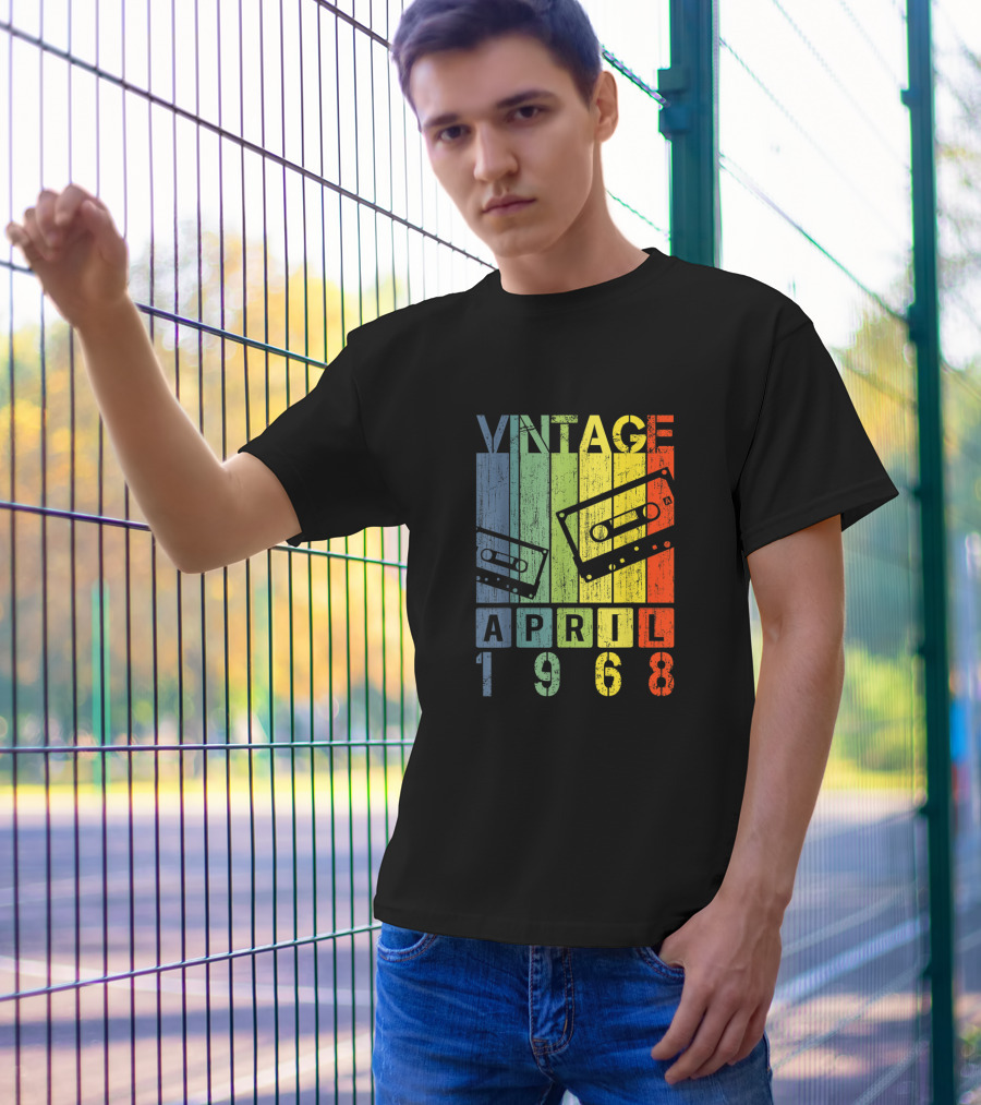Vintage Mixtape April 1968 Cassette Retro T-Shirt