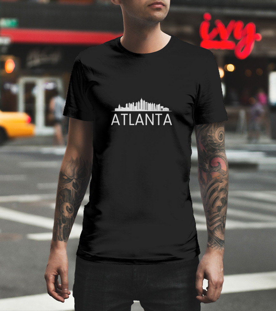 Atlanta Georgia City Skyline Skyscrapers T-Shirt
