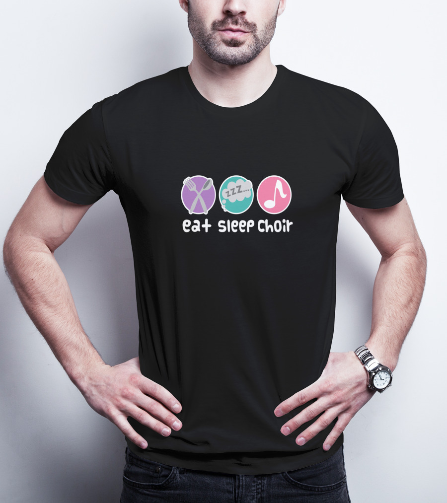 Eat Sleep Choir Music Singer Soprano Alto T-Shirt