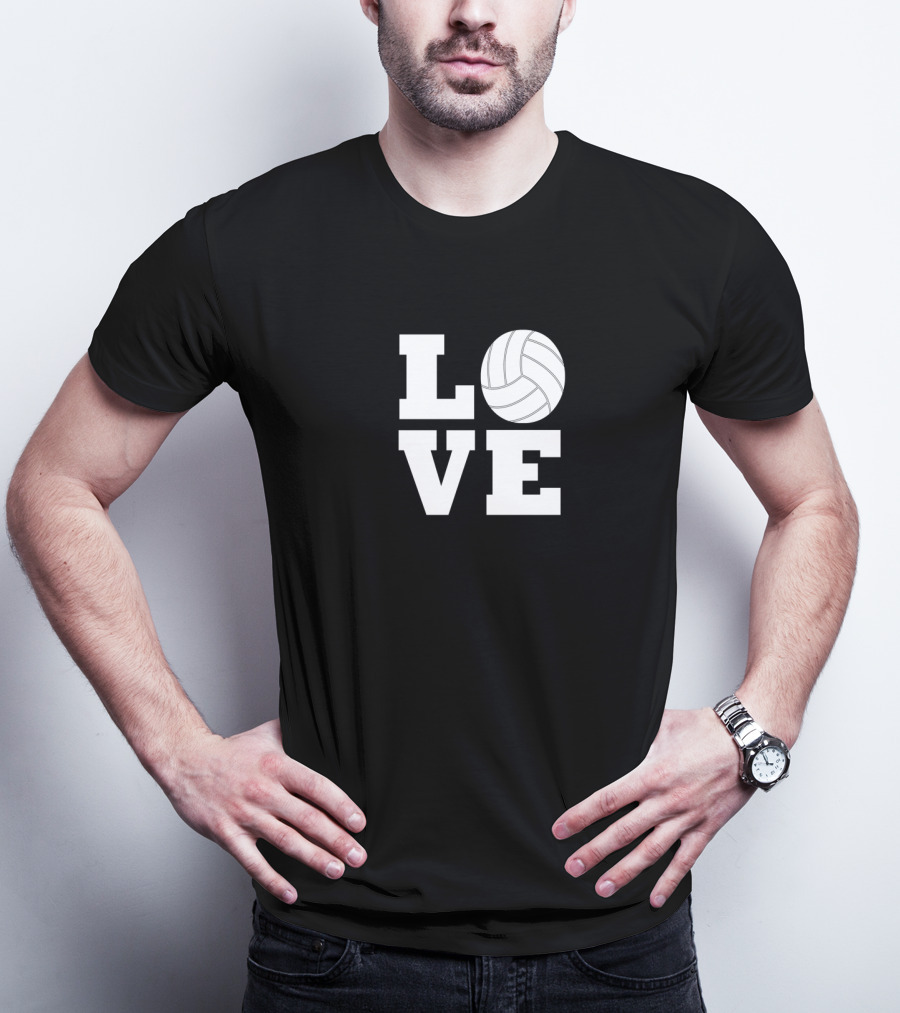 LOVE Volleyball Player Coach Sports Team T-Shirt