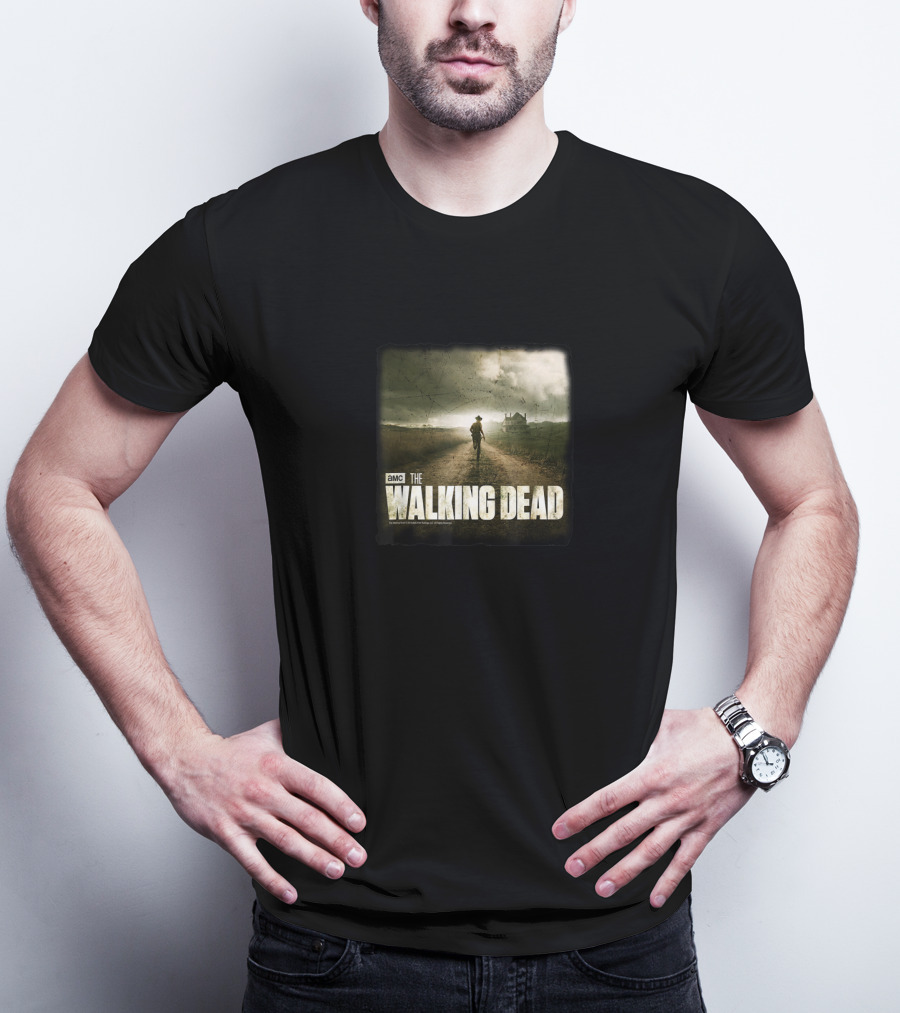 AMC The Walking Dead Farm Road Scene T-Shirt