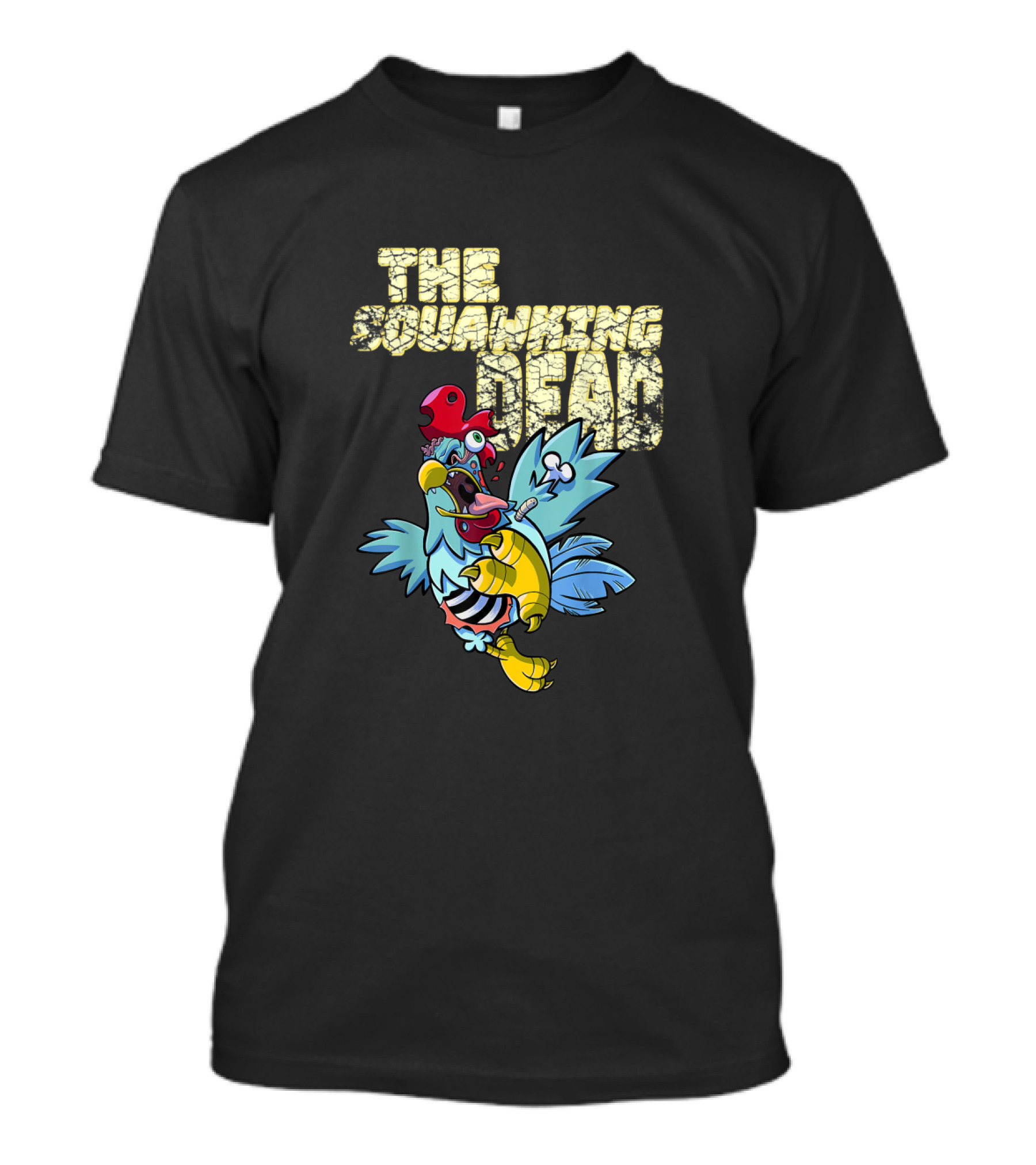 The Squawking Dead Walking Zombie Chicken T-Shirt