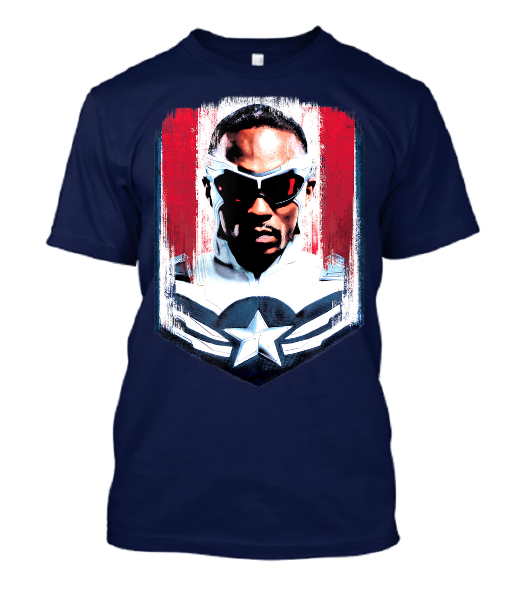 Marvel Captain America Sam Wilson Falcon Soldier Iconic Shield T-Shirt