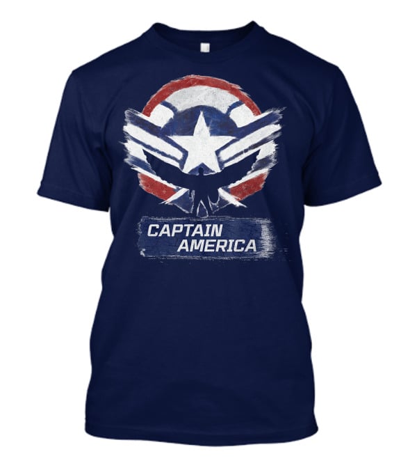 Marvel The Falcon The Winter Soldier Captain America Shield Chalk T-Shirt