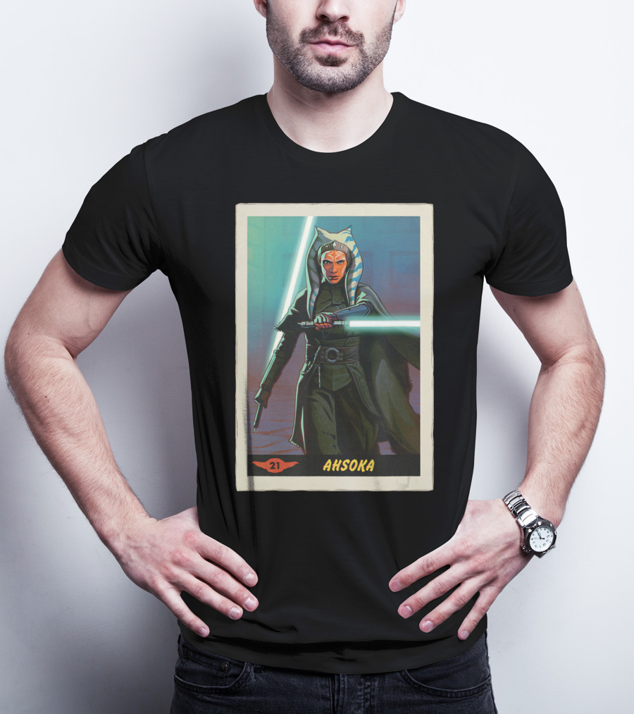 Star Wars Ahsoka Jedi Training Card The Mandalorian 21 T-Shirt