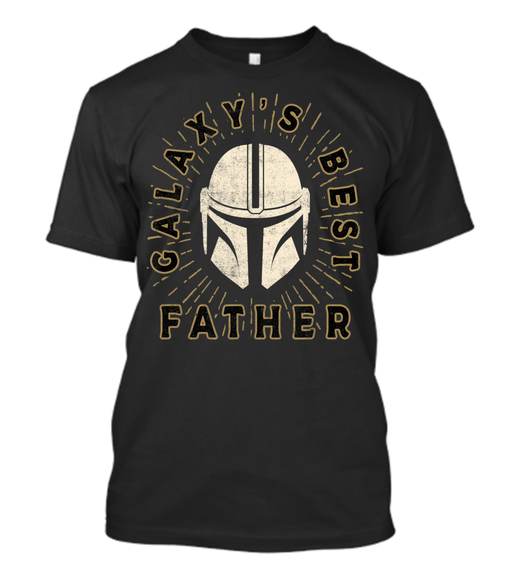 Galaxy's Best Father Star Wars The Mandalorian Helmet T-Shirt