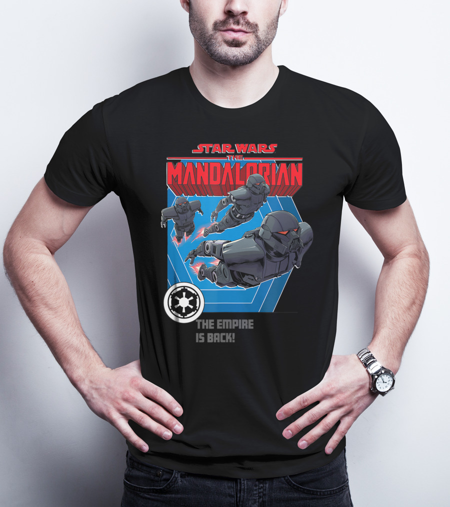 Star Wars The Mandalorian The Empire Is Back Bounty Hunter Stormtroopers T-Shirt