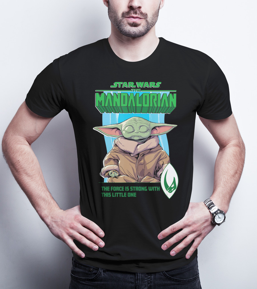 Star Wars The Mandalorian Grogu The Force Is Strong With This Little One T-Shirt