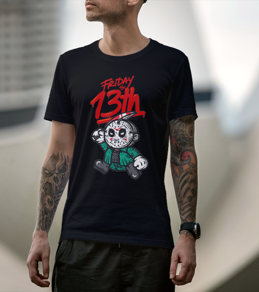 Friday The 13th Cute Baby Horror Characters Playing Horror T-Shirt