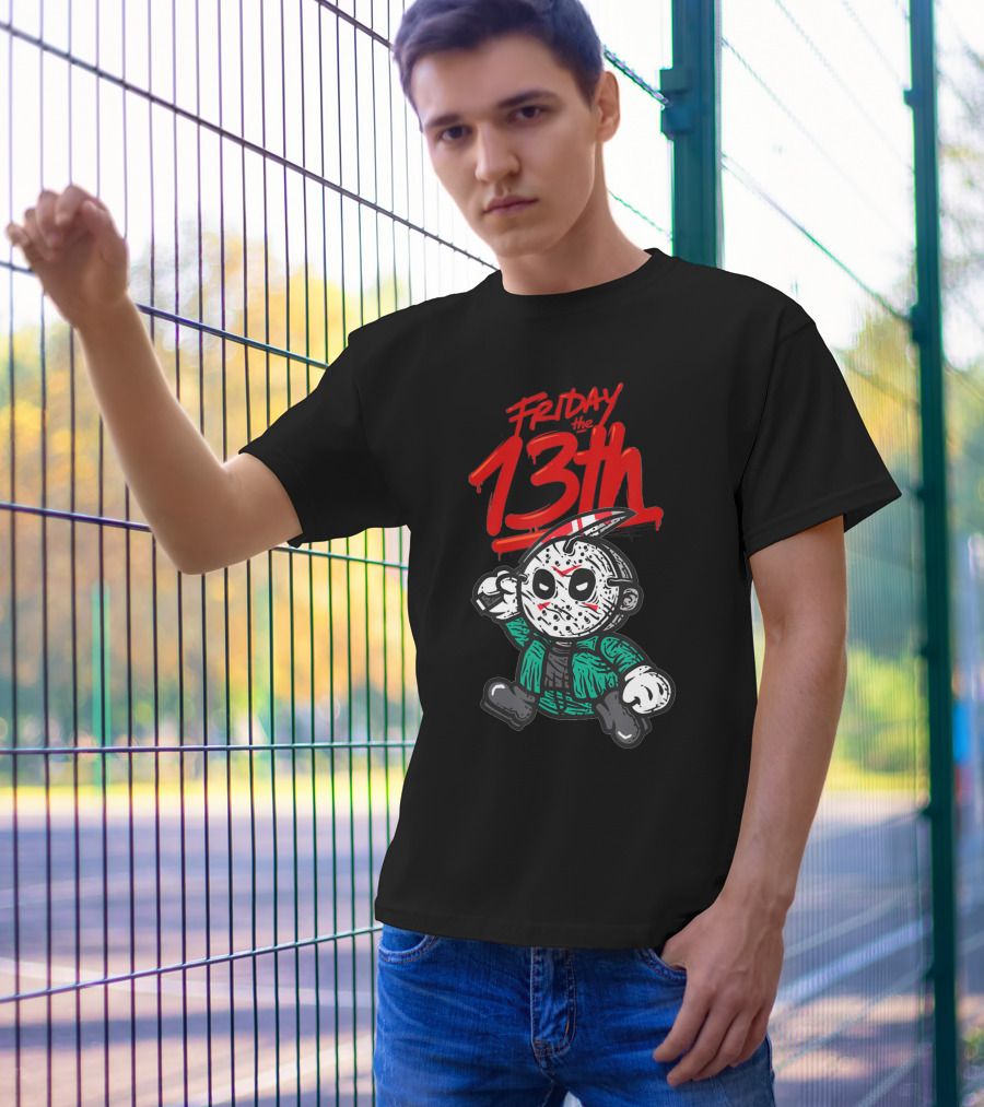 Friday The 13th Cute Baby Horror Characters Playing Horror T-Shirt