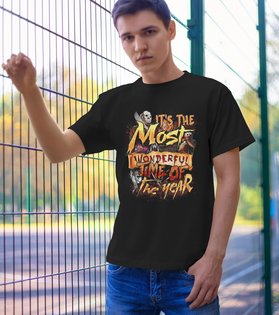 It's The Most Wonderful Time Of The Year Horror Character Movie Halloween T-Shirt