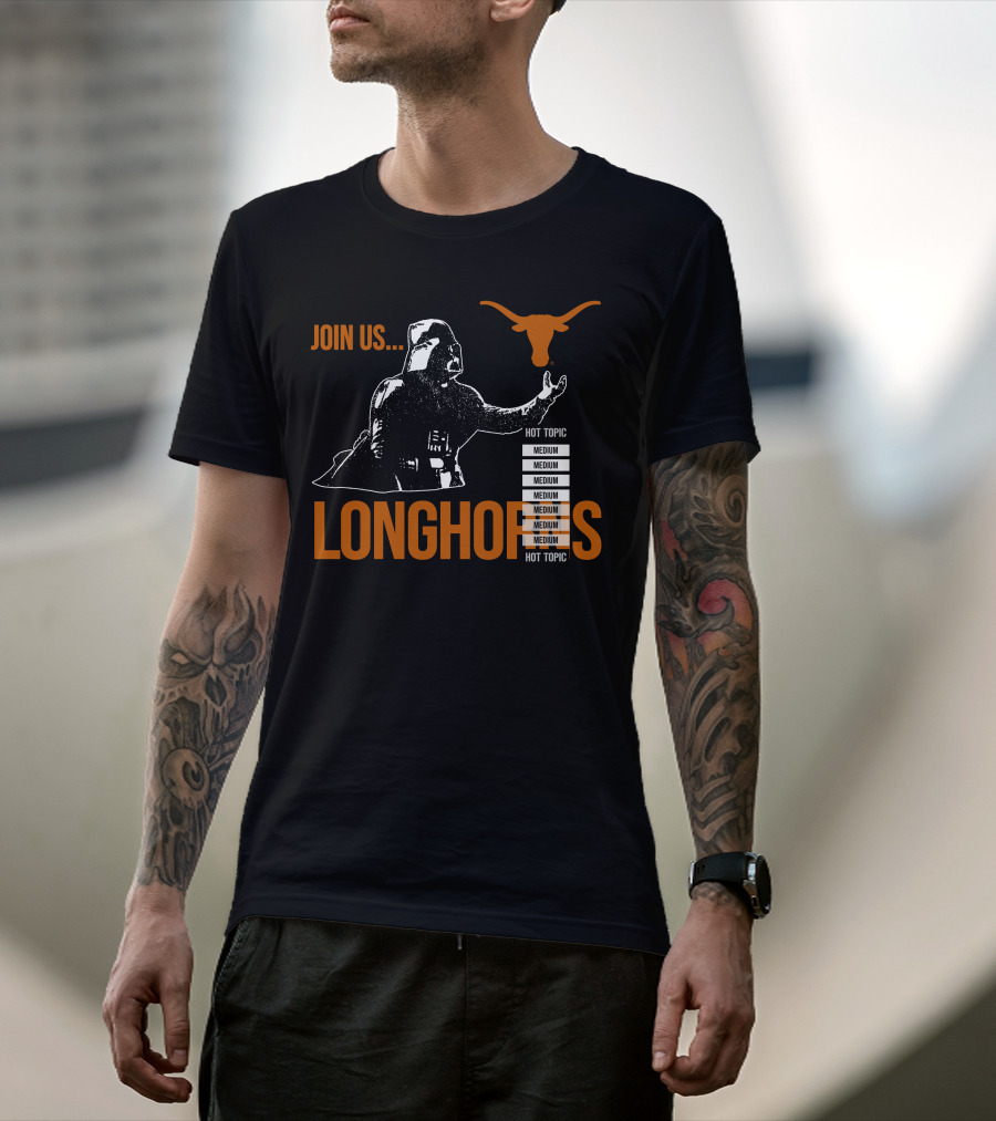 Join Us Darth Vader Longhorns Medium Hot Topic T-Shirt