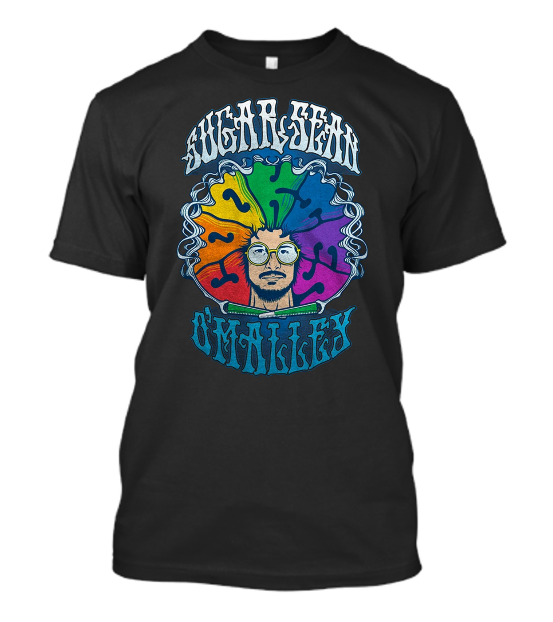 Sugar Sean O'Malley Psychedelic Rainbow T-Shirt