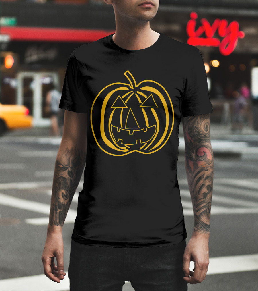 Halloween Pumpkin Face Big Texas T-Shirt
