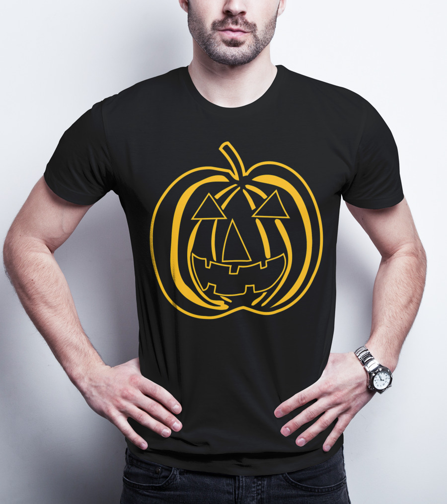 Halloween Pumpkin Face Big Texas T-Shirt
