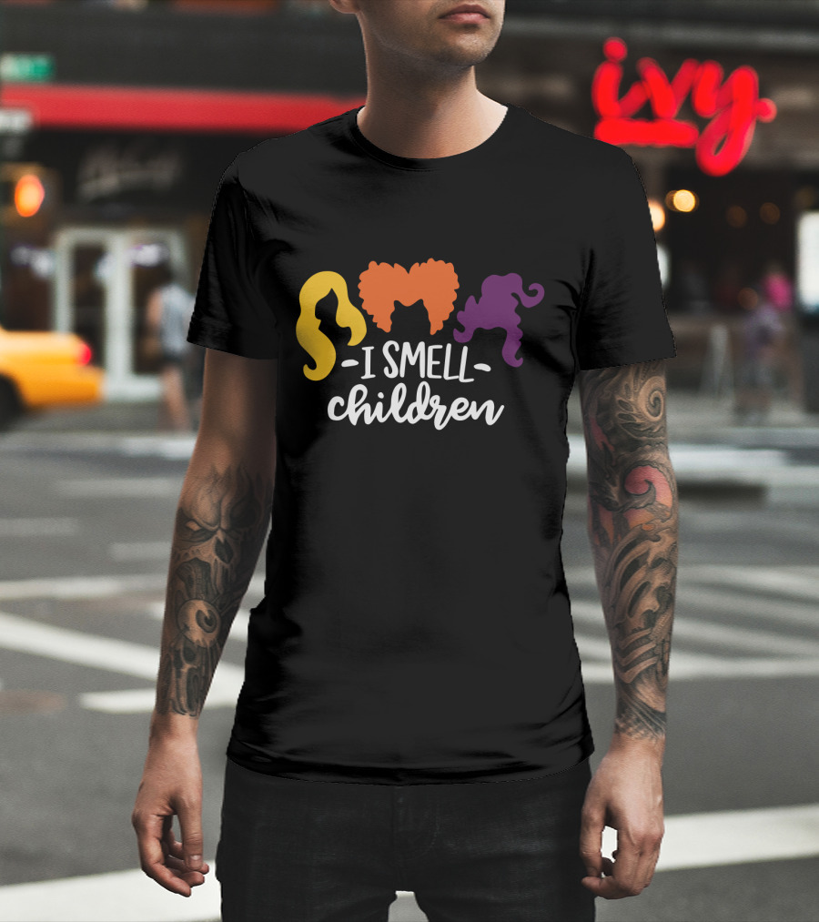 I Smell Children Hocus Pocus Sanderson Sisters Hair T-Shirt