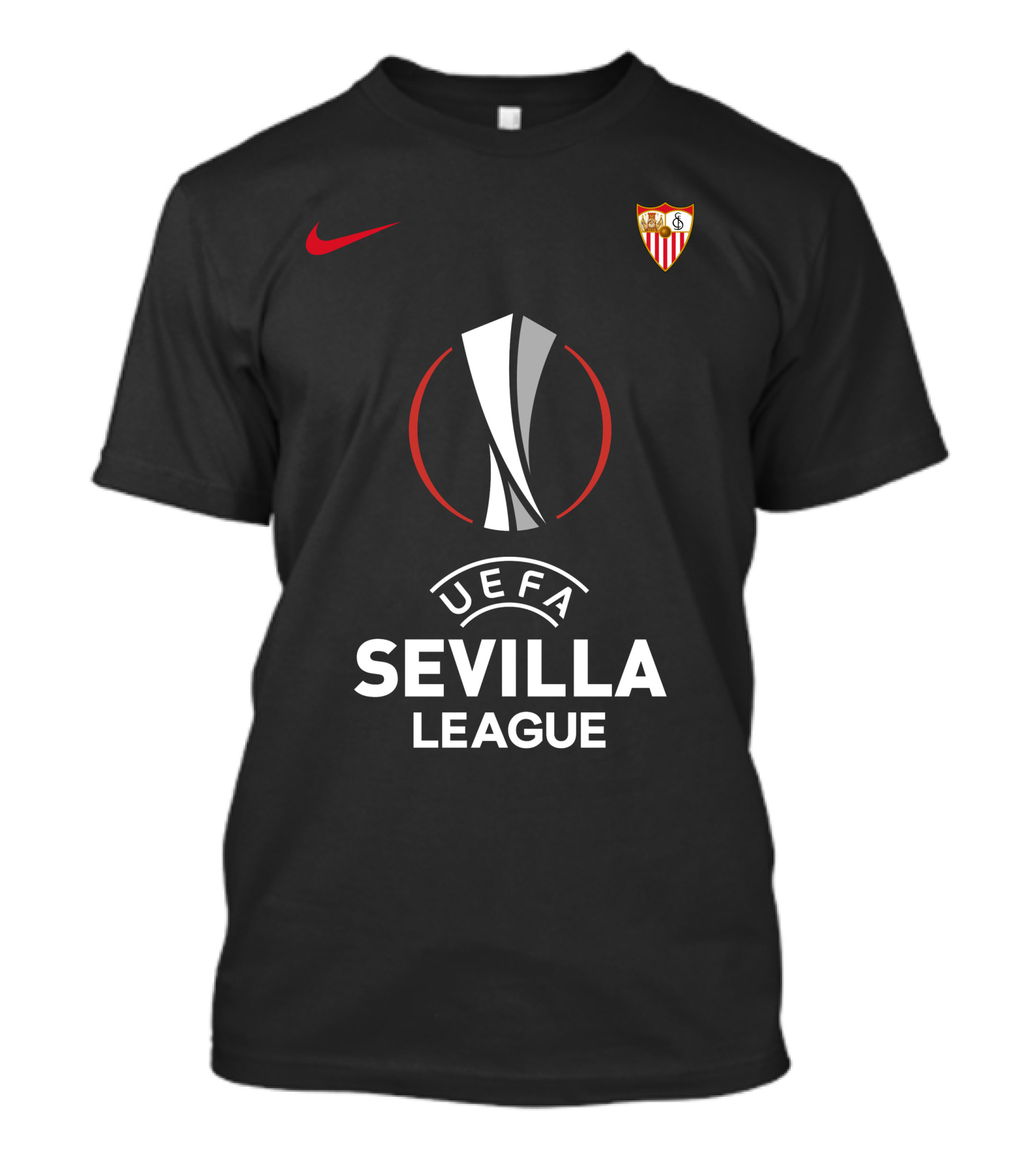 UEFA Sevilla League Logo Sevilla FC Badge T-Shirt