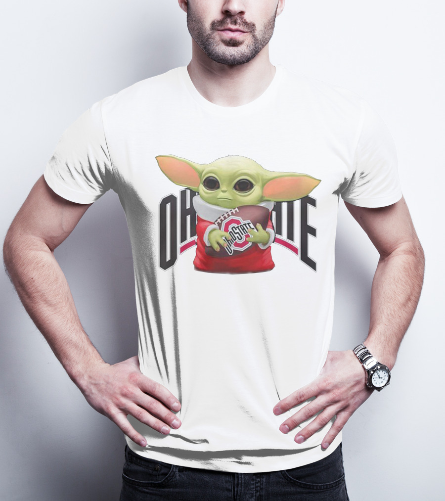 Baby Yoda Ohio State Football T-Shirt