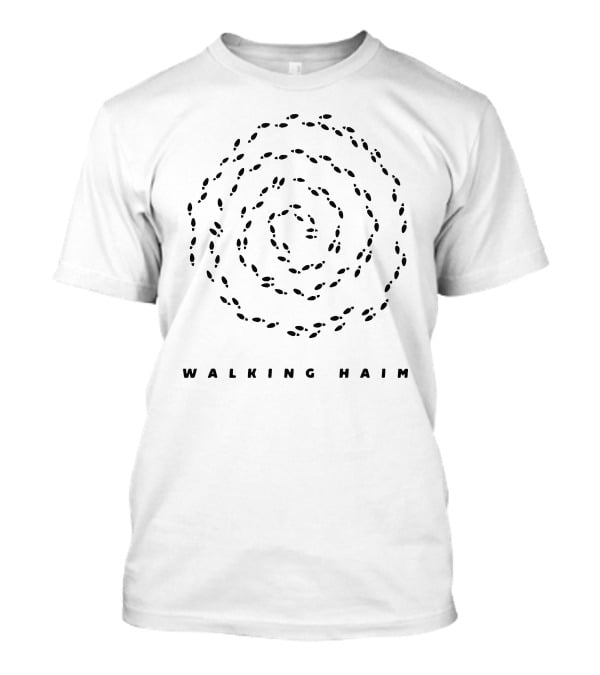 Walking Haim Footprint Spiral T-Shirt