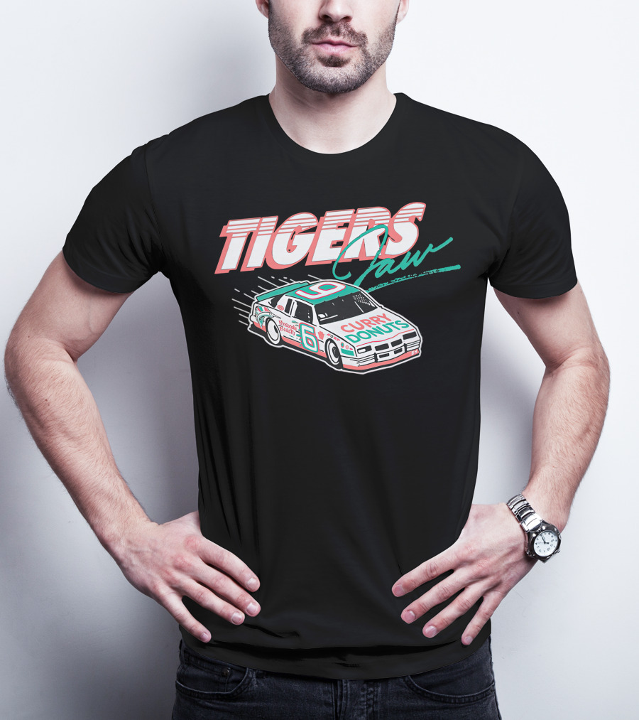 Tigers Jaw Curry Donuts Racing Car 6 Number 9 T-Shirt