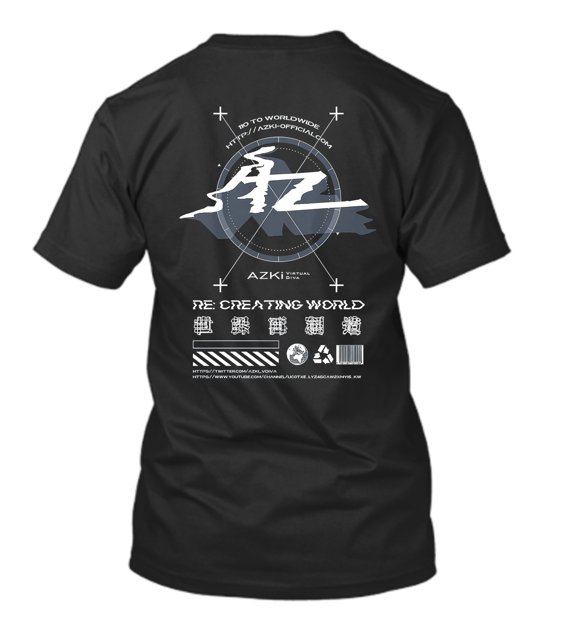 Hololive EN AZKi Virtual Diva Re Creating World Merch T-Shirt