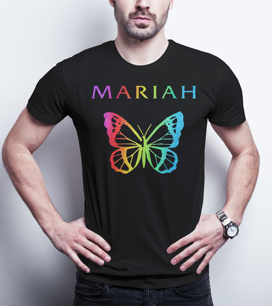 Mariah Carey Butterfly Rainbow Merch T-Shirt
