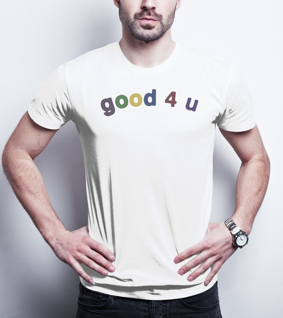 Olivia Rodrigo Good 4 U Multicolor Lettering T-Shirt