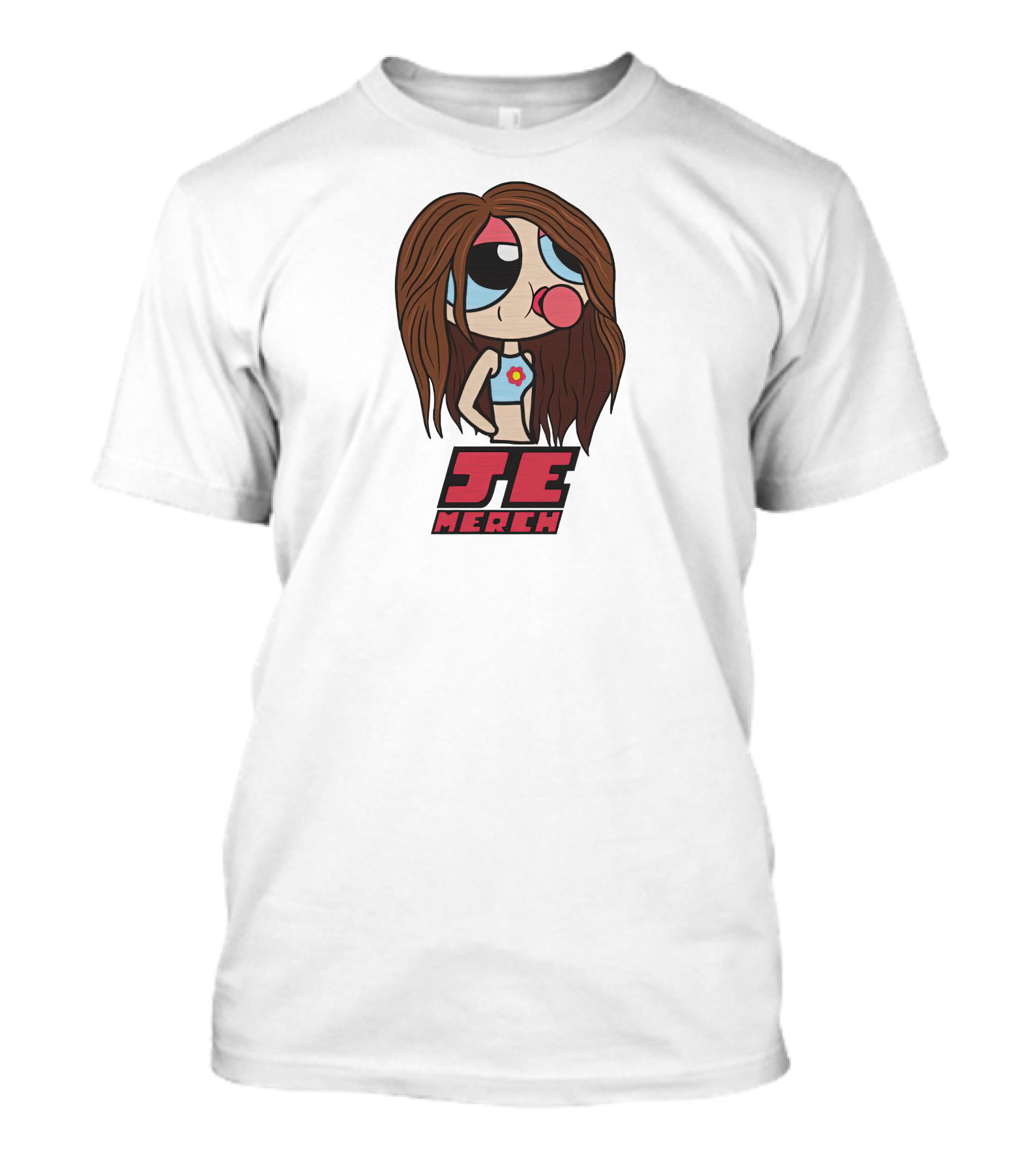 JE Merch Jenelle Eason Cartoon Character Popping Bubblegum T-Shirt