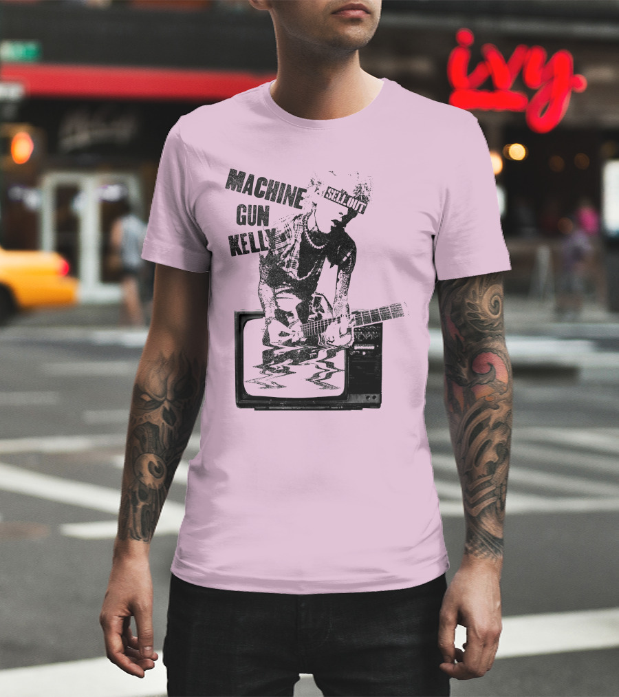 Machine Gun Kelly Sellout TV Guitar T-Shirt