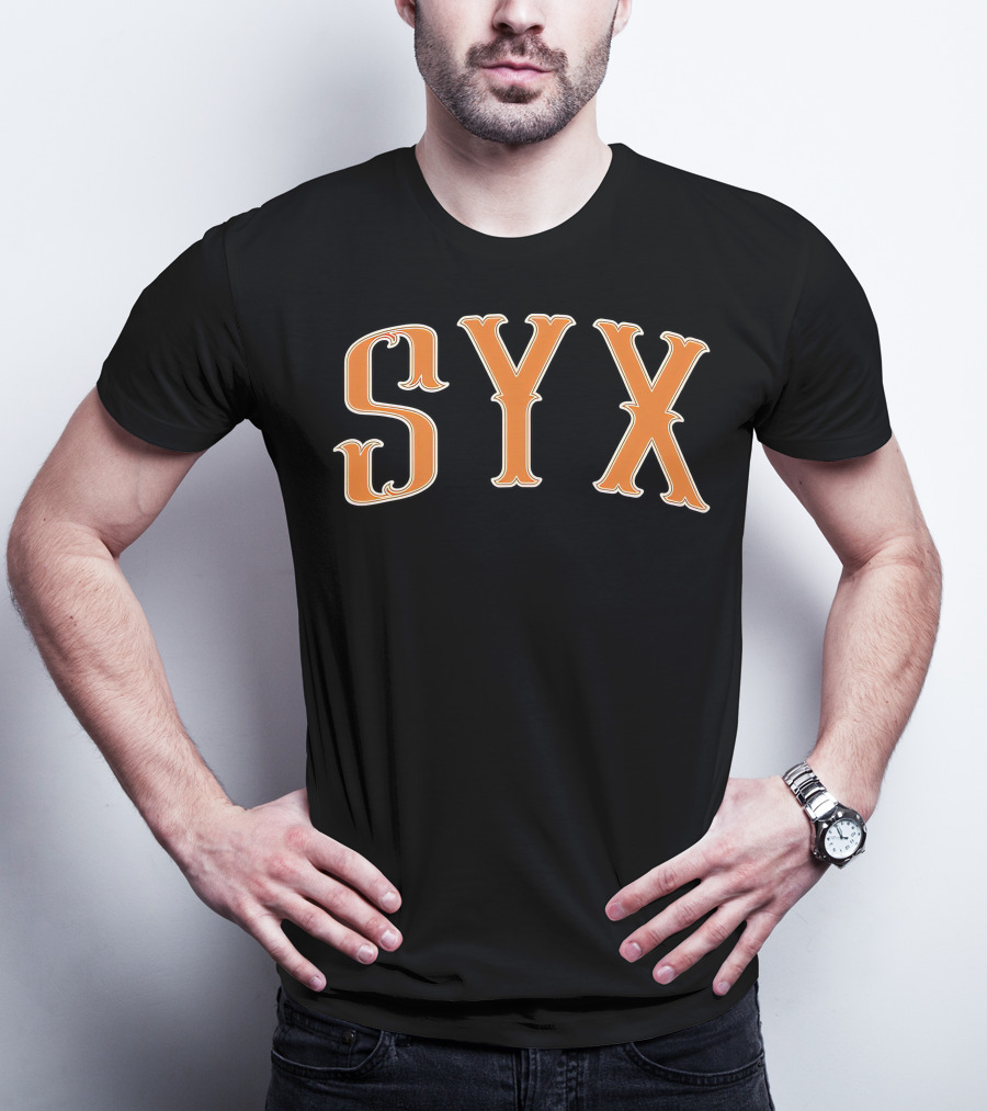 Imdontai Merch Syx Bold Orange Letters T-Shirt