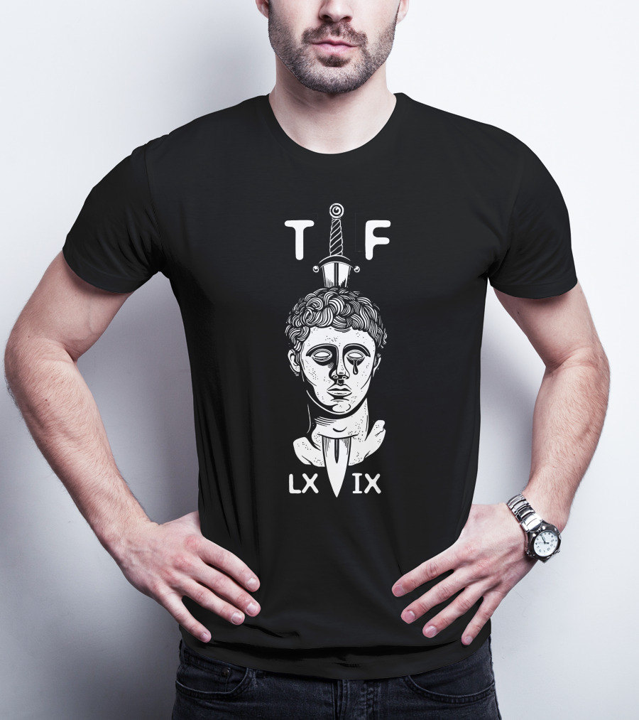 T F LX IX Garand Thumb Merch Roman Statue Sword T-Shirt