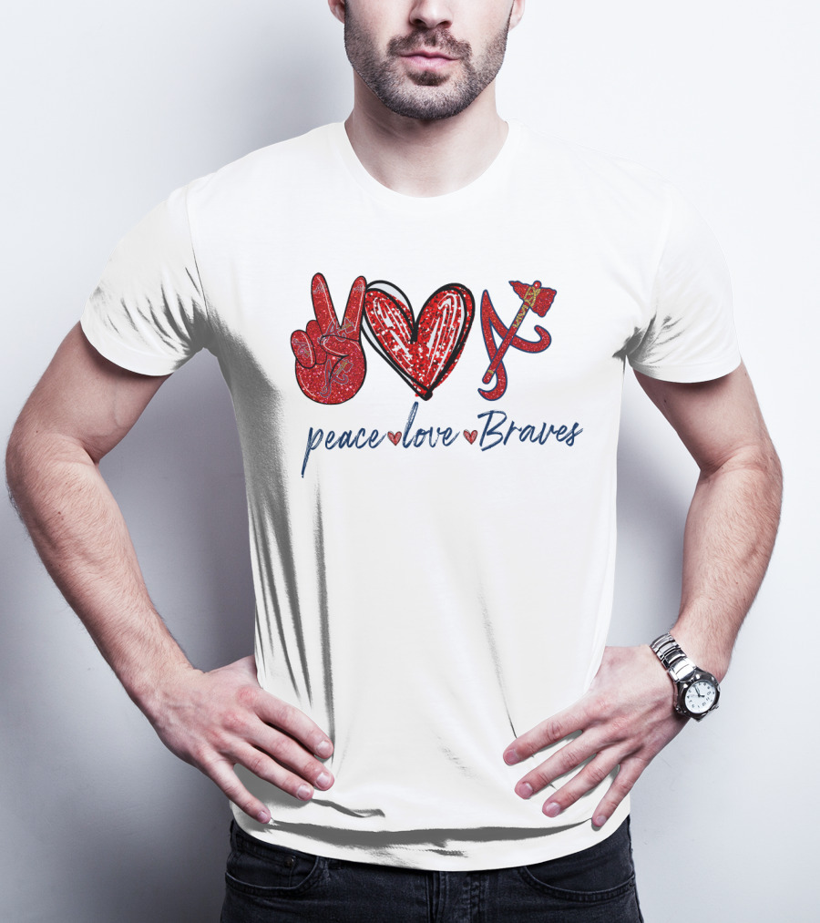 Peace Love Braves T-Shirt