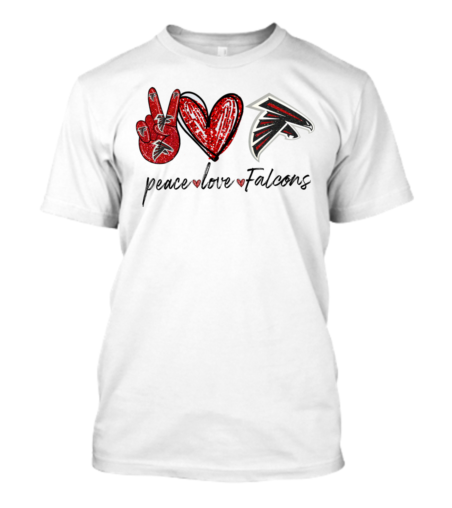 Peace Love Falcons T-Shirt