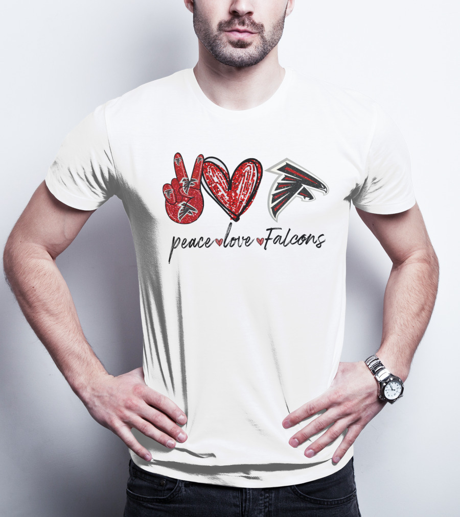 Peace Love Falcons T-Shirt