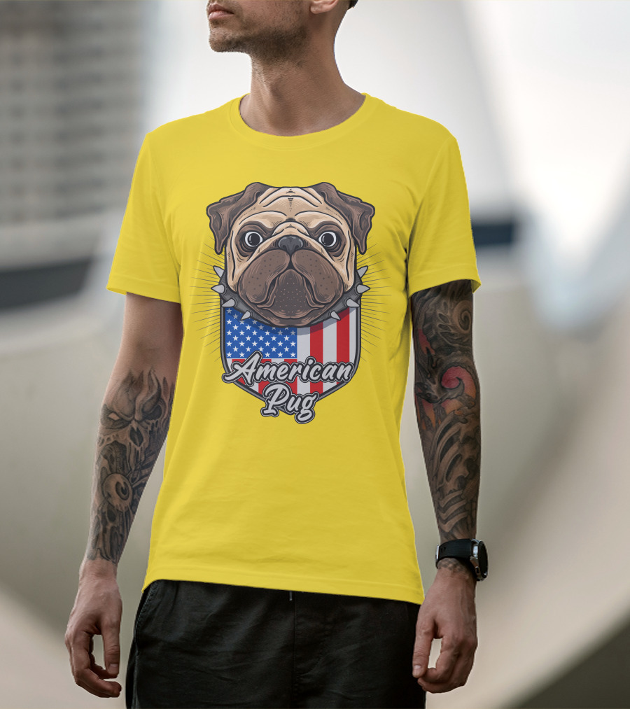 American Pug Bulldog USA T-Shirt