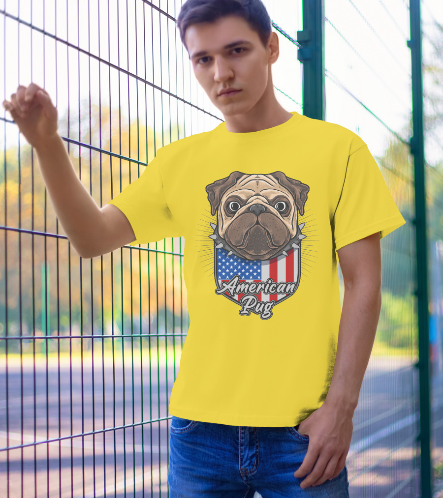 American Pug Bulldog USA T-Shirt