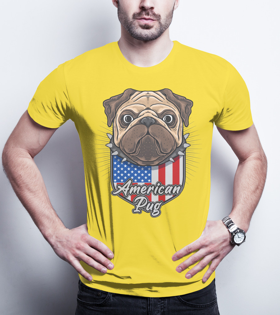 American Pug Bulldog USA T-Shirt