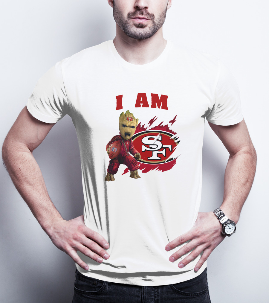 I Am Groot San Francisco 49ers Football Play T-Shirt