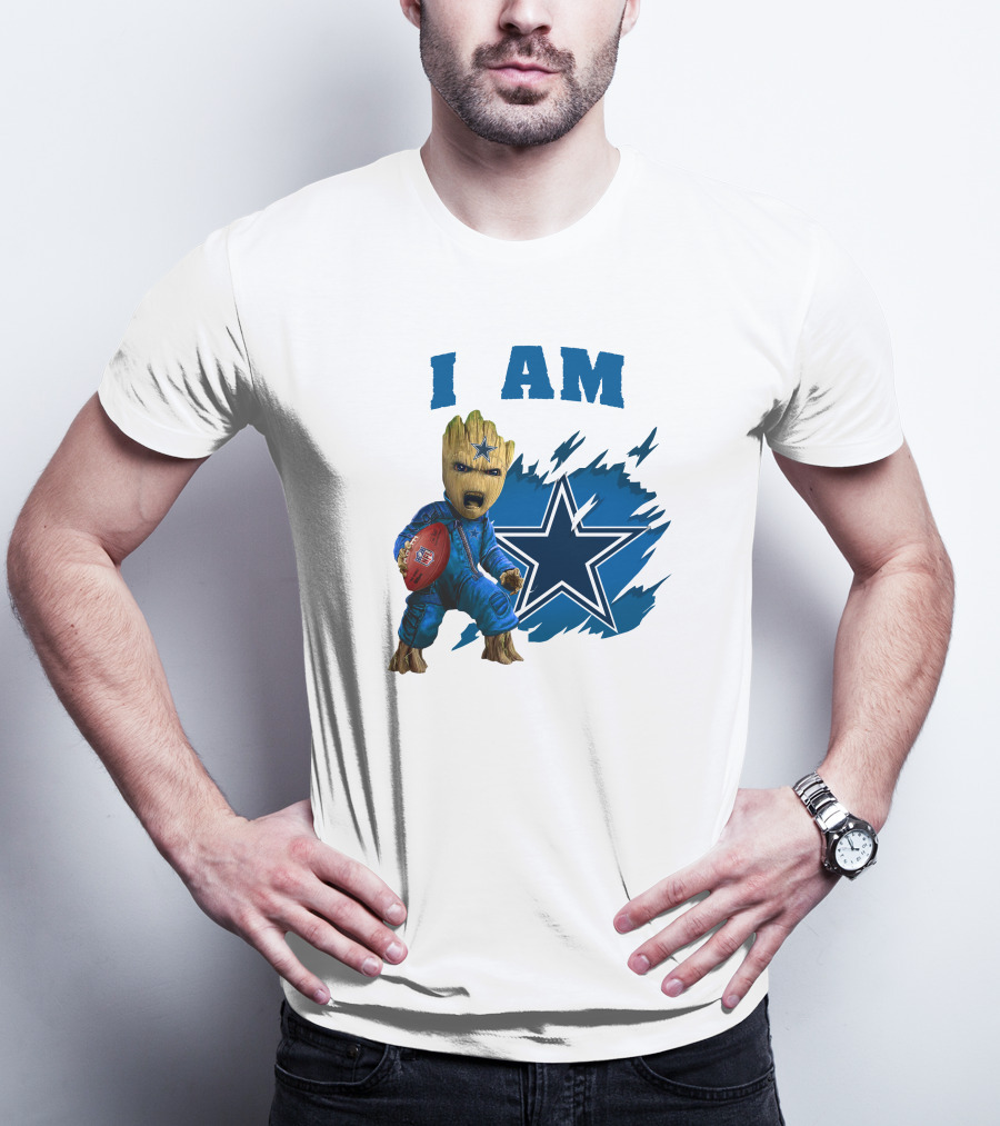I Am Groot Dallas Cowboys Star Football T-Shirt