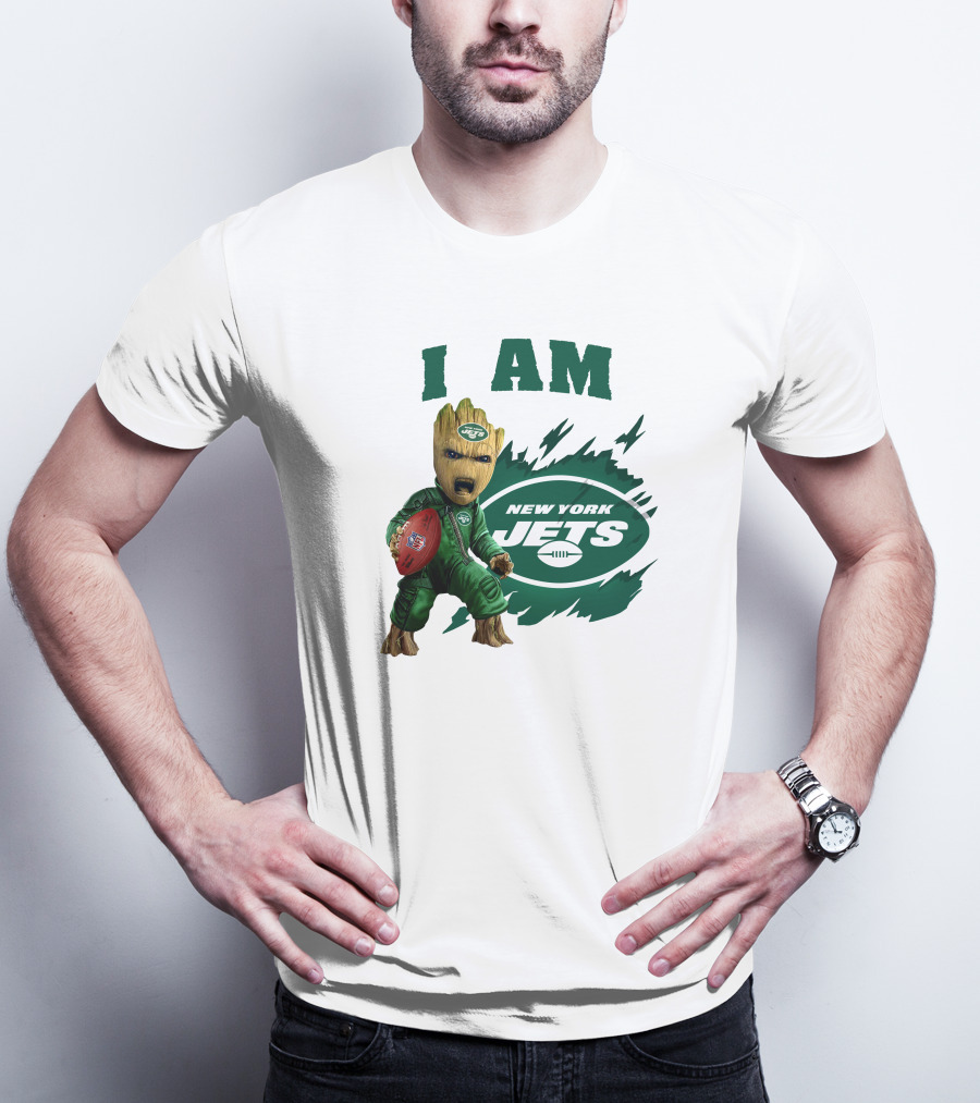 I Am Groot New York Jets Football Character T-Shirt