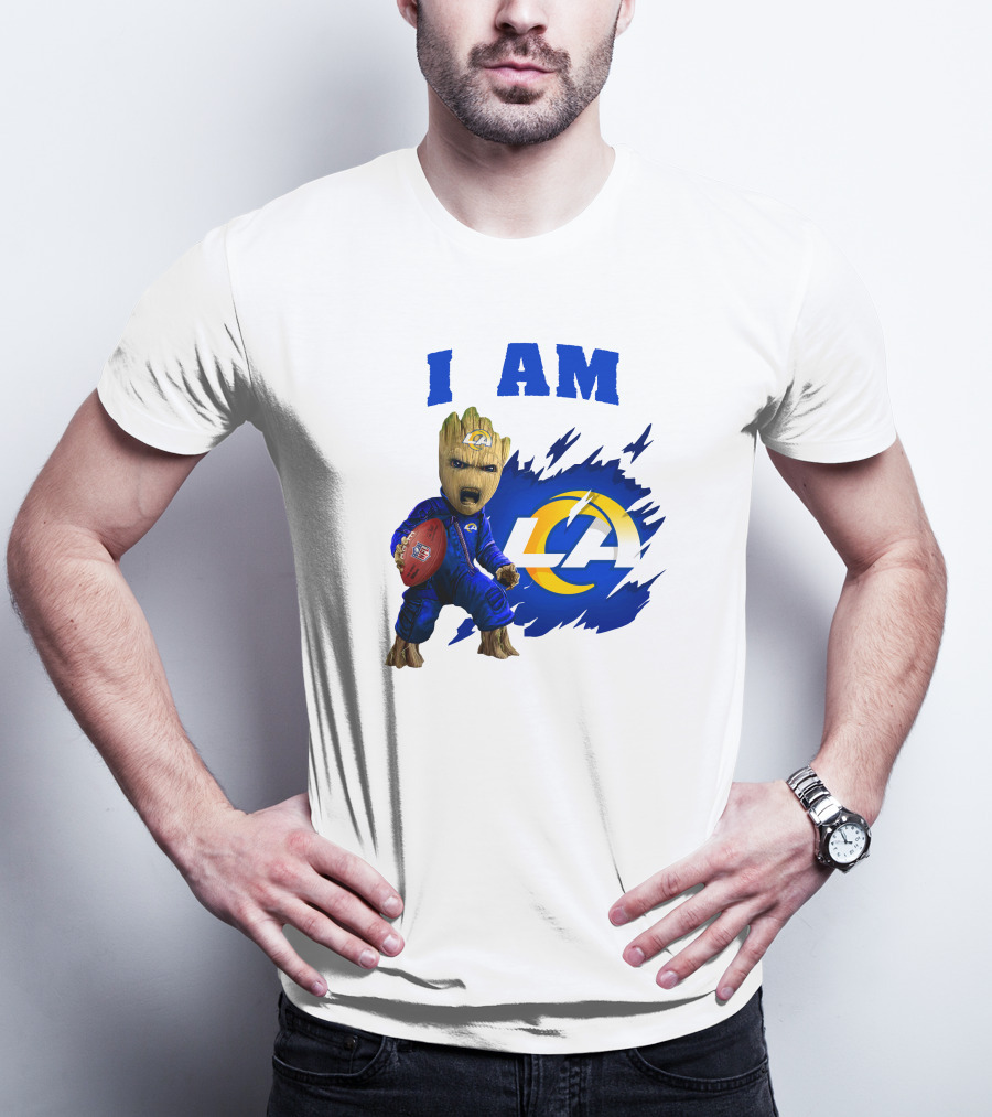 I Am Groot Los Angeles Rams LA Football T-Shirt