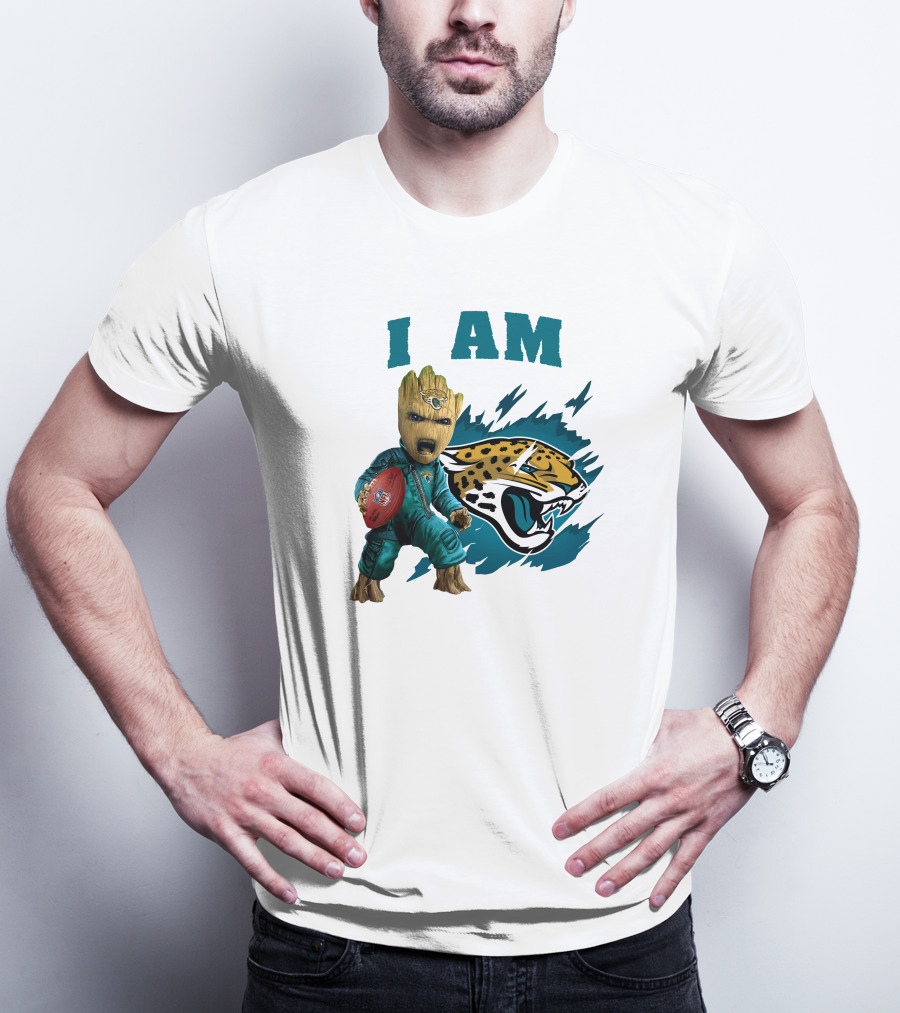 I Am Groot Jacksonville Jaguars Football Fan T-Shirt