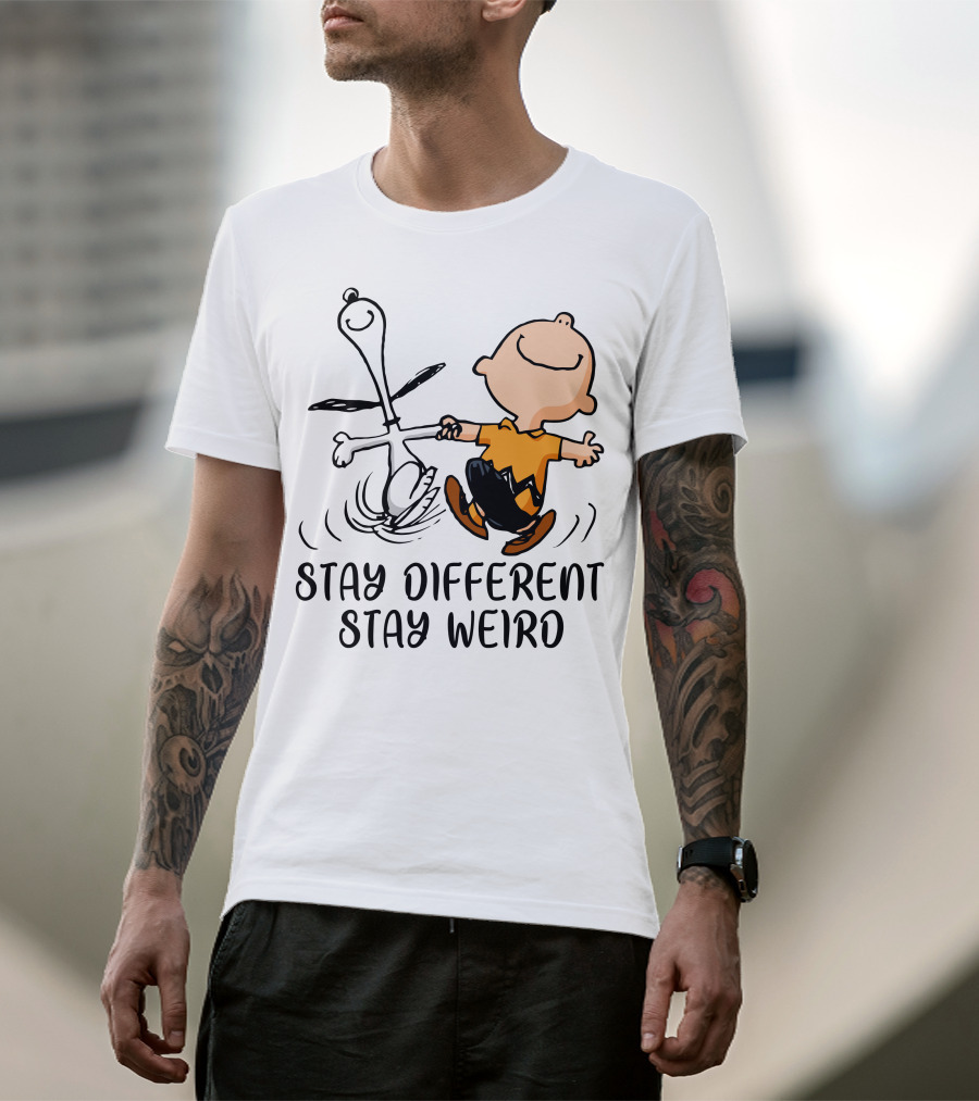 Stay Different Stay Weird Snoopy And Friends Dance T-Shirt